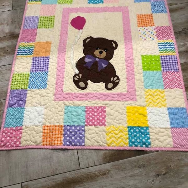 Teddy Bear Baby Quilt Pattern - Etsy