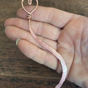Copper Heart Bookmark, Wire Heart , Metal Bookmark, Gift for Valentine ...