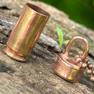 Bullet Casing Necklace, Small Vial Pendant, Pet Tag, Cremation Ashes ...