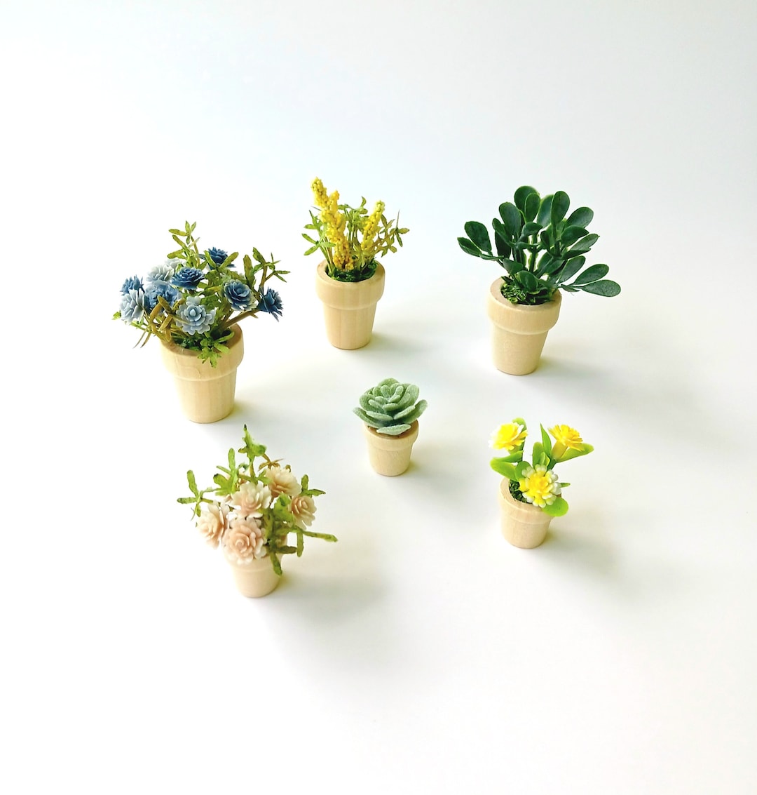 Miniature Dollhouse 1:12 Scale Plants Fairy Garden Accessories ...