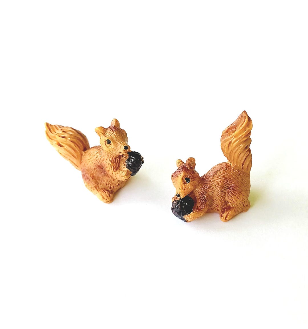 Miniature Resin Squirrels: Fairy Garden Dollhouse Accessories - Etsy