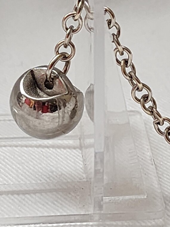 Antique one half inch silver balls cloak cape faste… - Gem