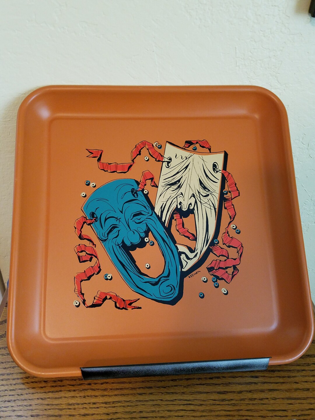 Drama Comedy Masks Serving Trays Retro Social Supper Tray by Keenan 13 ...
