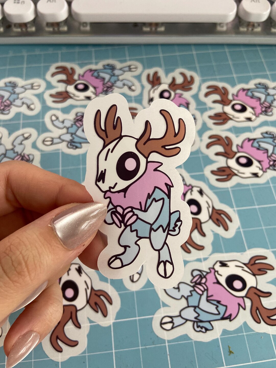 Winnie the Wendigo Sticker – Pastel Cryptid Vinyl Sticker | Cute ...