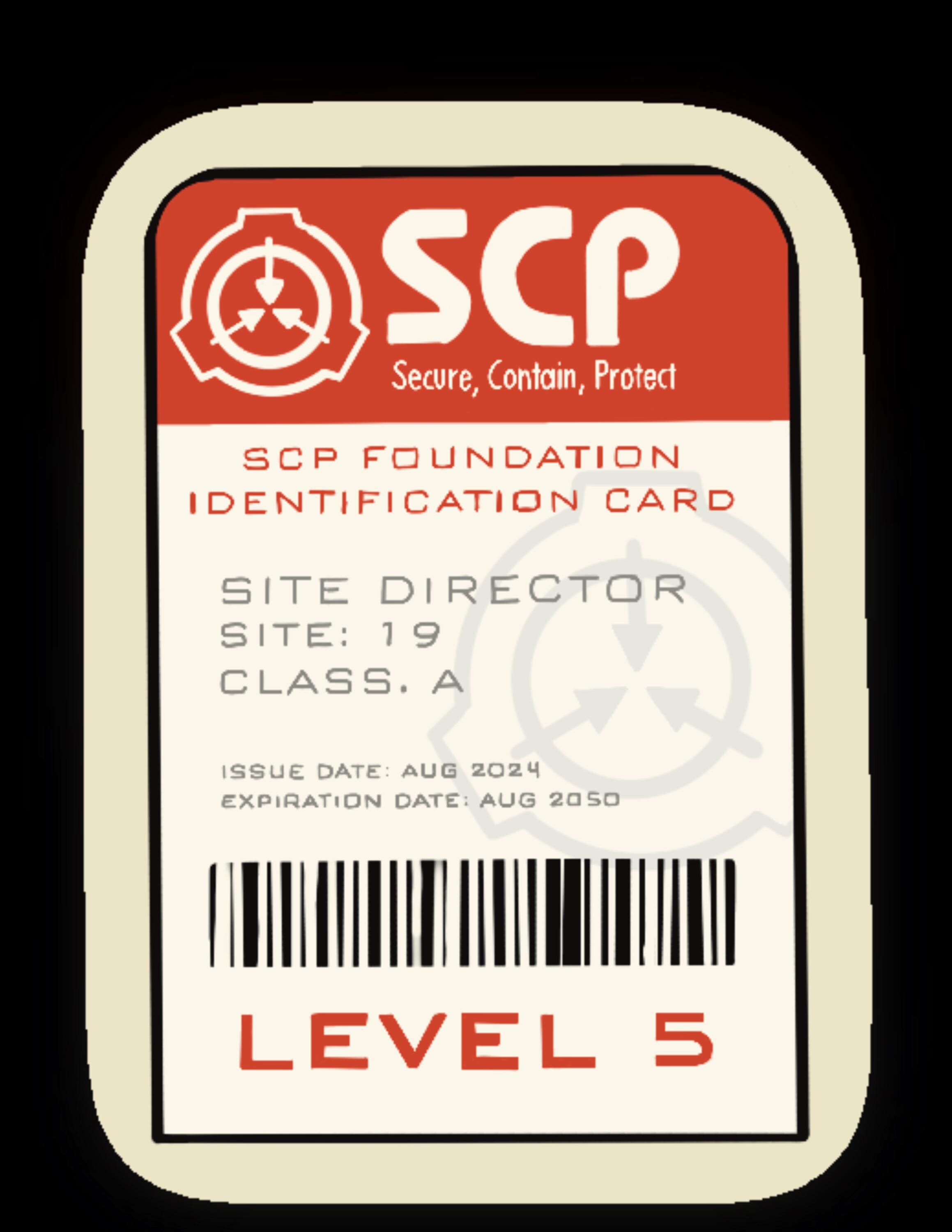 SCP Foundation Access Card Badge Sticker – Official SCP Badge Design - Etsy