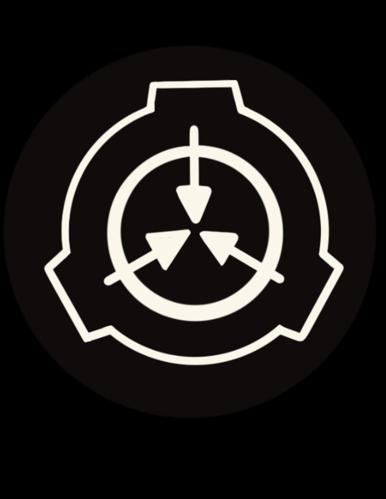 SCP Foundation Small Black Logo Sticker – Round Vinyl Sticker - Etsy