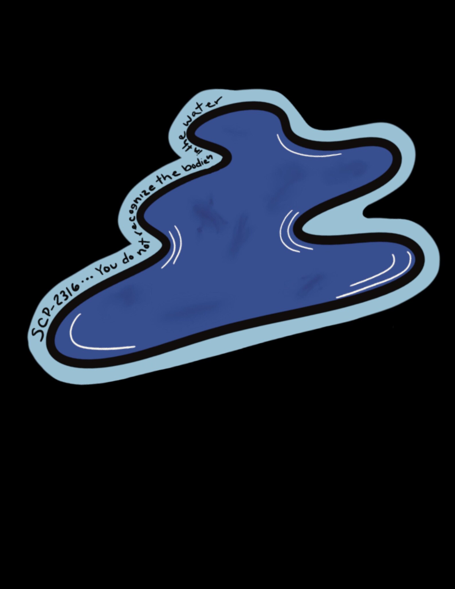 SCP-2316 Sticker – the "breathing" Oceanic Creature Vinyl Sticker - Etsy