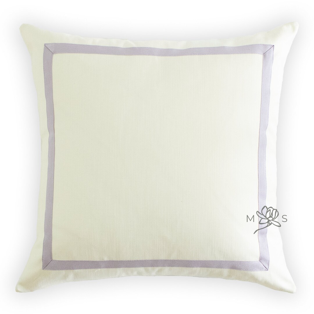 Custom Designer off White Stain and Soil Repellant Pillow - Etsy