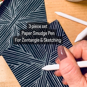 Zentangle Paper Smudge Pens - Etsy