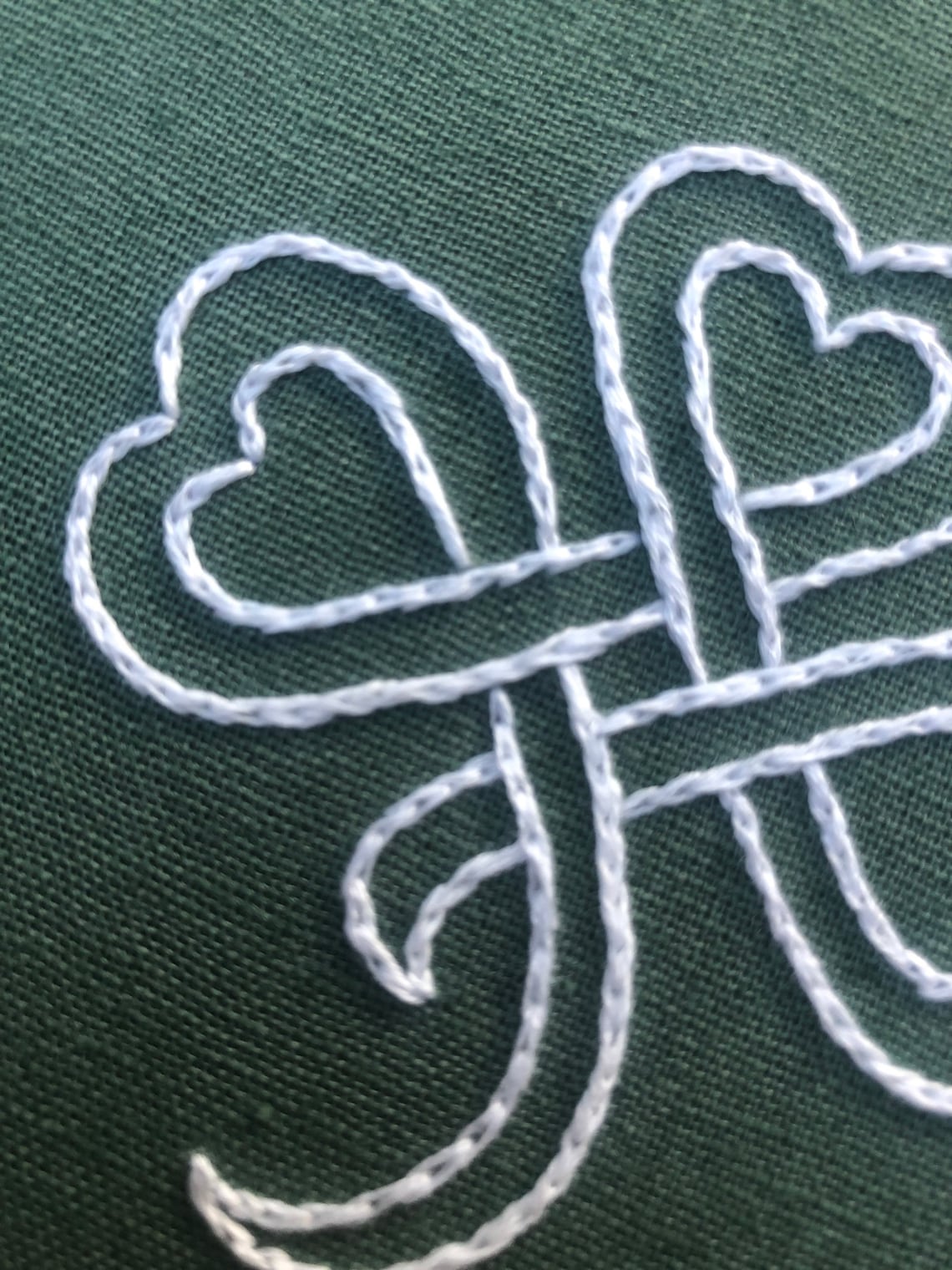 Celtic Shamrock Embroidery Pattern, Beginner Irish Embroidery (PDF ...