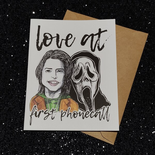 Scream Valentine Card - Etsy