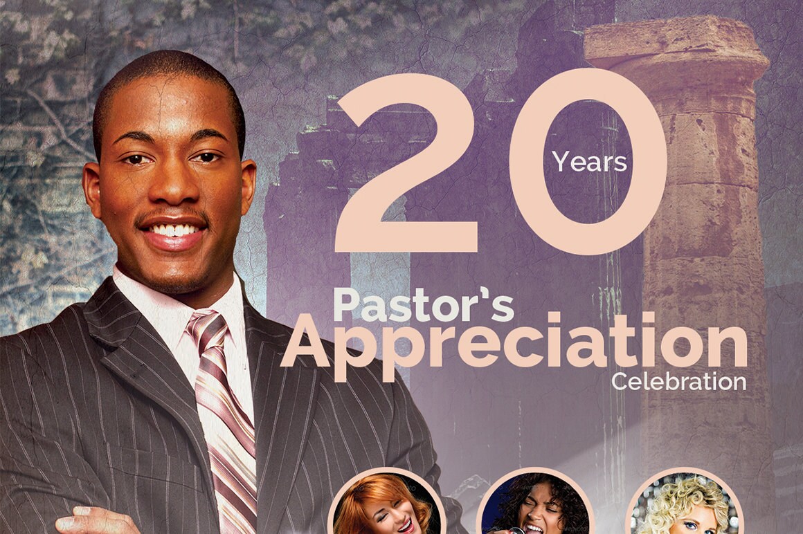 Modern Pastors Appreciation Flyer 2 Photoshop Template 4x6 - Etsy