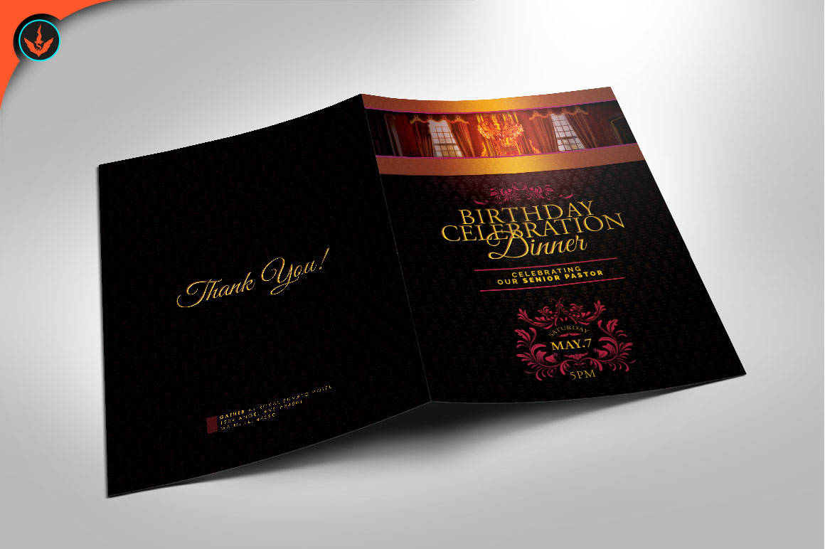 Royal Birthday Celebration Event Program Photoshop Template 5.58.5 - Etsy