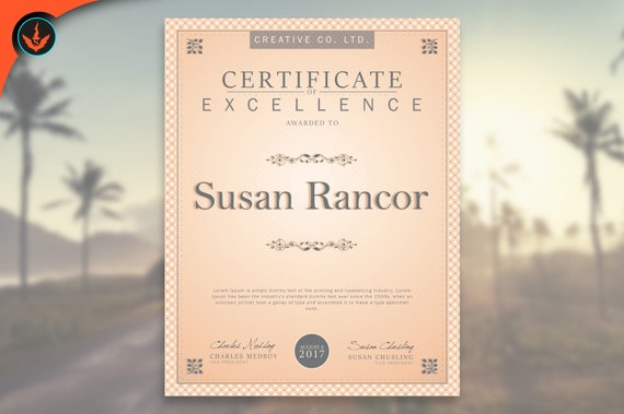 Publisher Certificate Templates