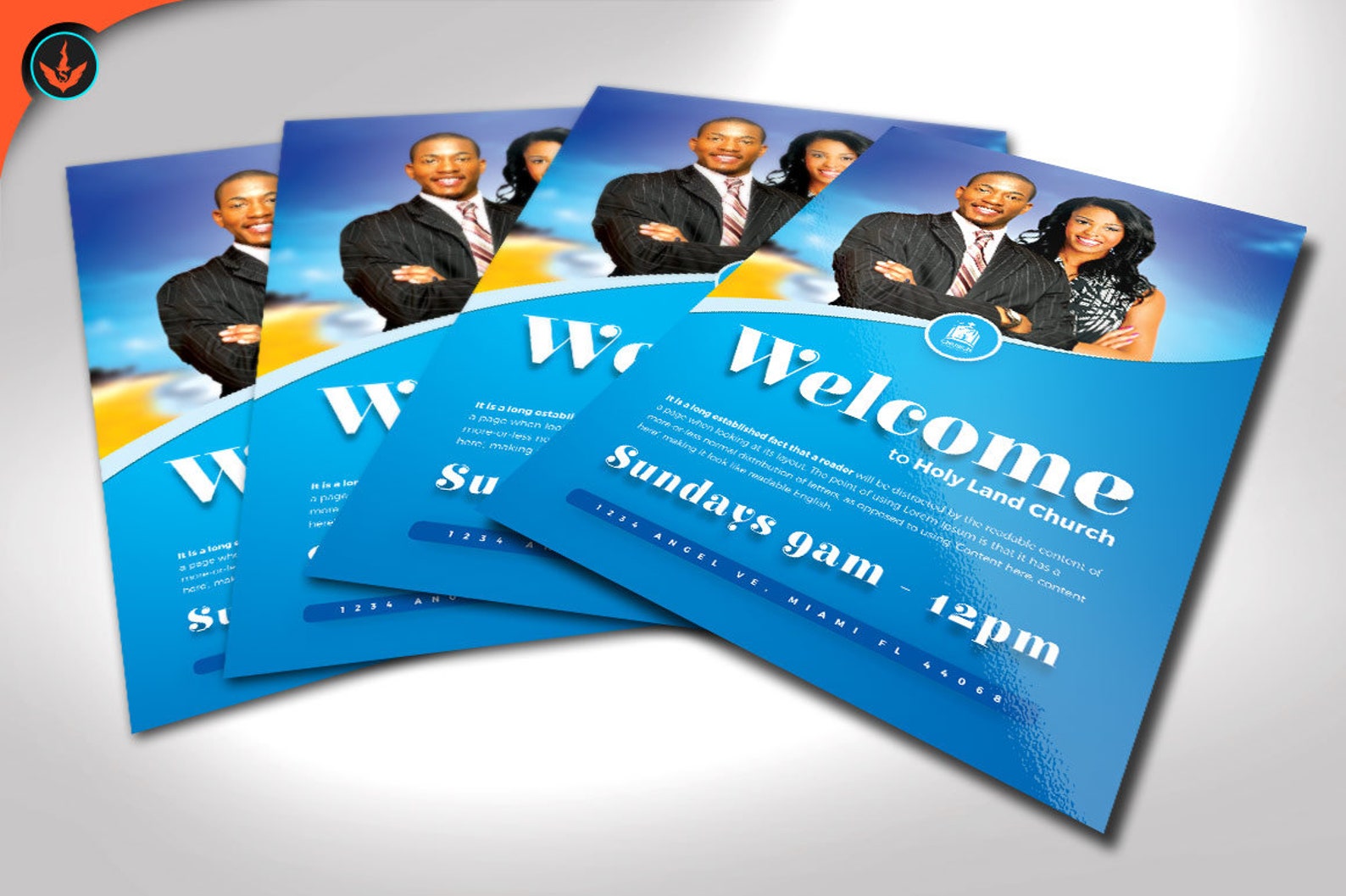 Church Welcome Cover Photoshop Template 4x6 and 8.5x11 - Etsy