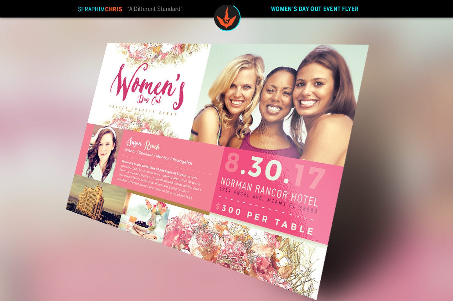 Women's Day Out Cancer Flyer Publisher and Word Template - Etsy
