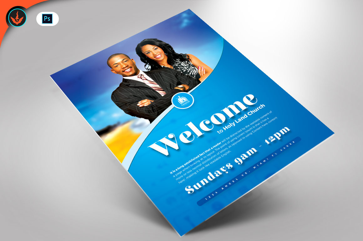 Church Welcome Cover Photoshop Template 4x6 and 8.5x11 - Etsy