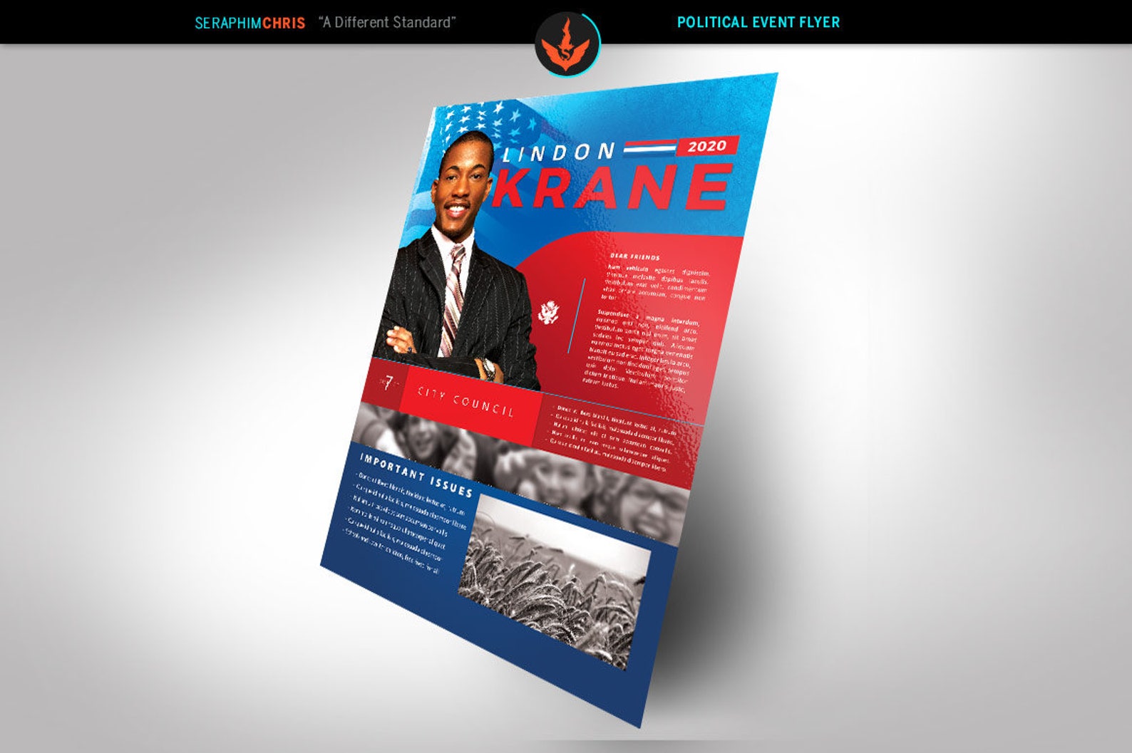 Political Candidate Flyer Publisher and Word Template 8.5x11 and 5x7 - Etsy