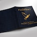Passport Funeral Program Photoshop Template Bi-fold (8 Pages) 5.5x8.5 ...