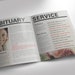 Newspaper Funeral Program Template 3 Publisher and Word (4 Pages) 8 ...