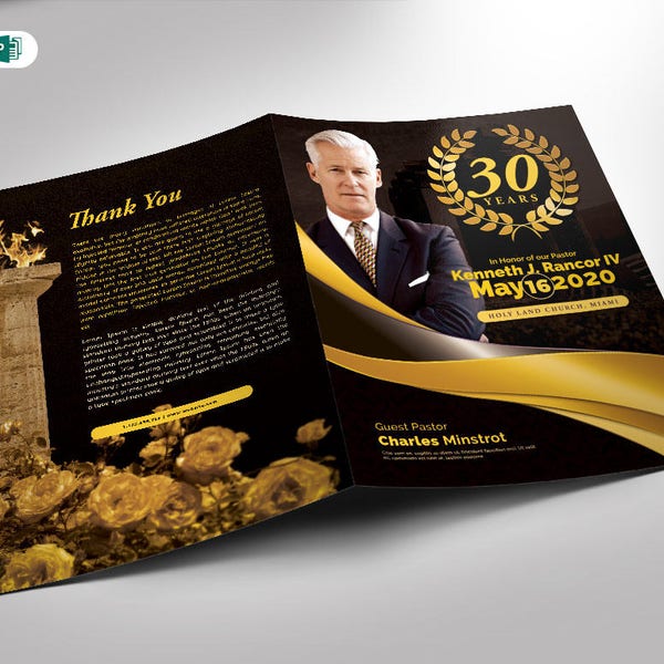 Pastor Installation Program Template - Etsy