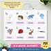Animal Alphabet Chart and Flashcards – 2 Styles (with/without Table ...