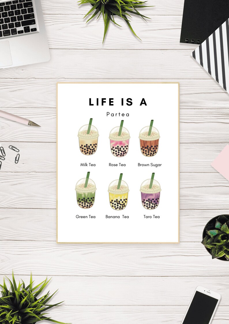 Bubble Tea , Boba Tea , Bubble Tea Digital Print Poster ,vector ...