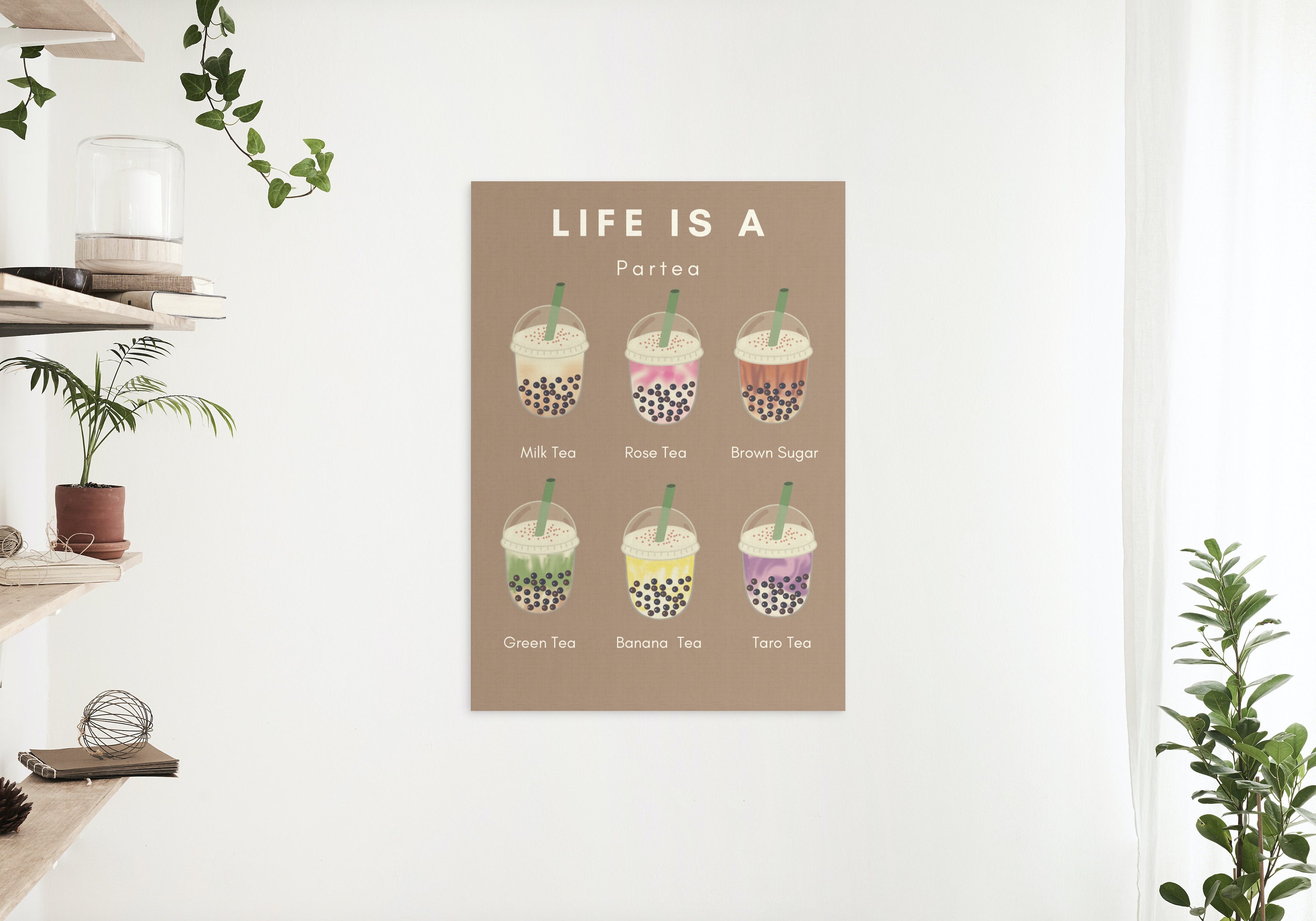 Bubble Tea , Boba Tea , Bubble Tea Digital Print Poster ,vector ...