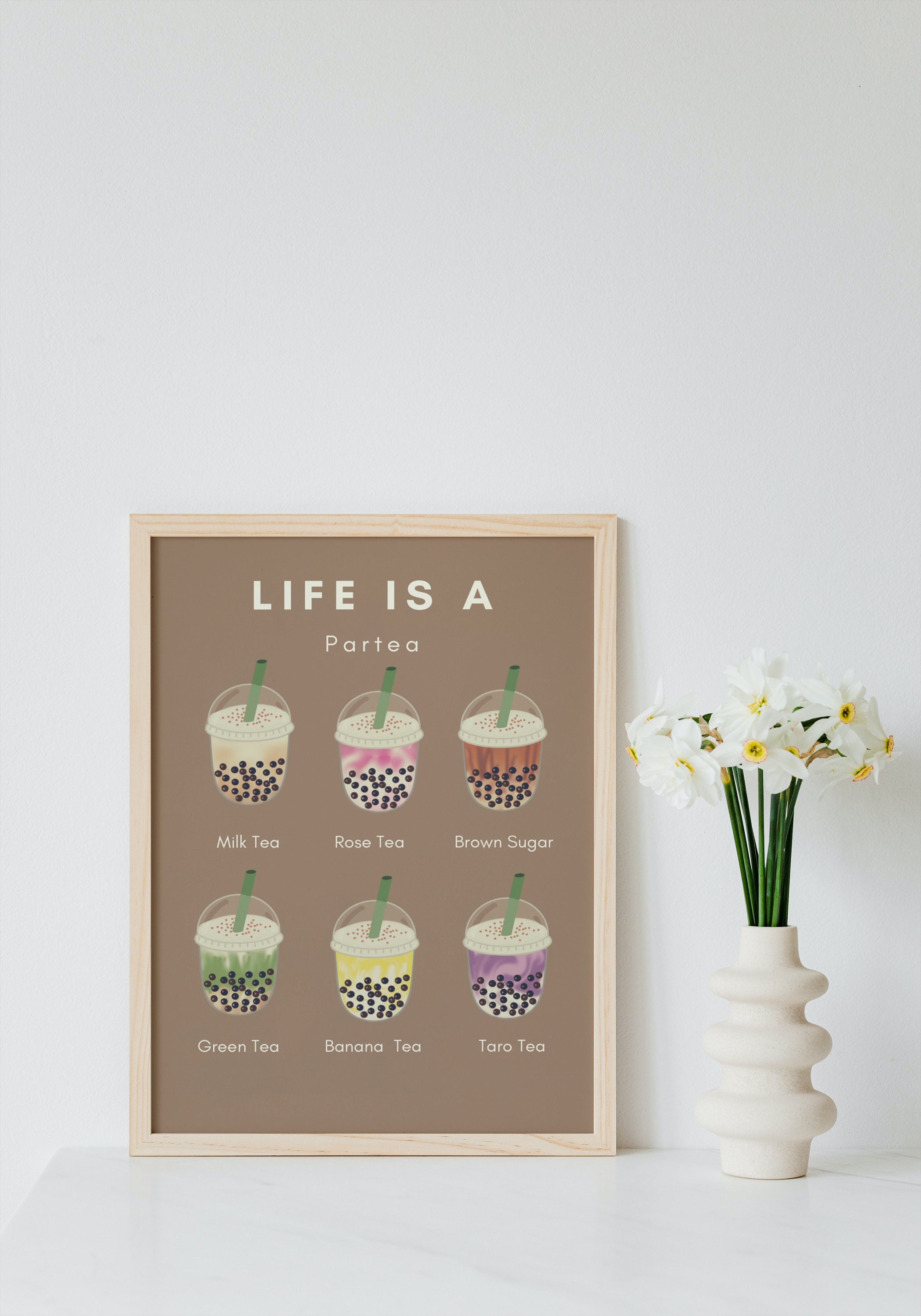 Bubble Tea , Boba Tea , Bubble Tea Digital Print Poster ,vector ...