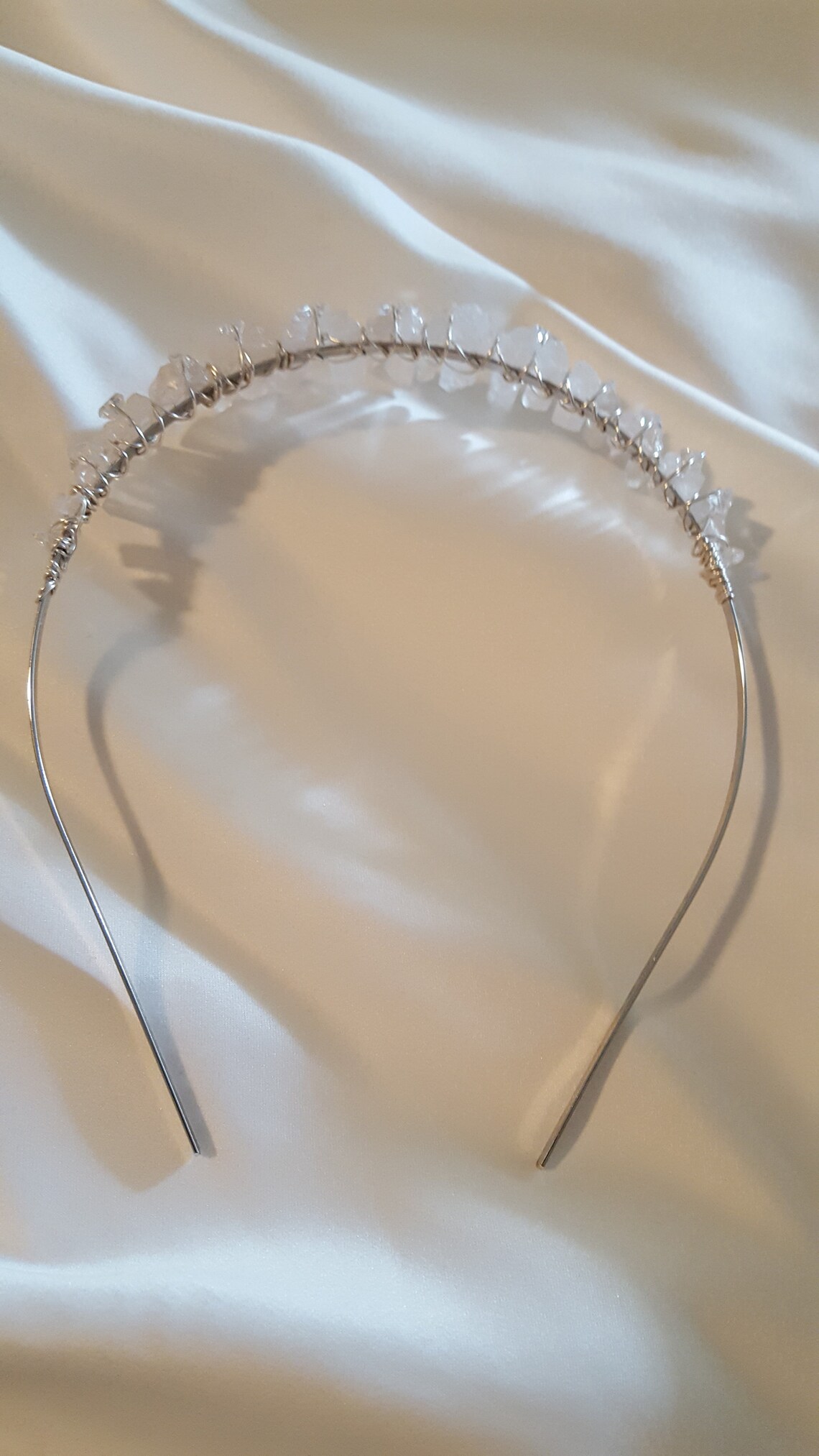 Frosted Quartz Crystal Tiara | Etsy