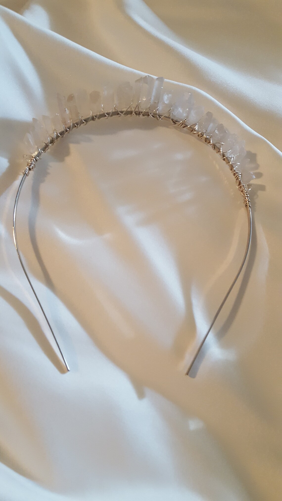 Frosted Quartz Crystal Tiara - Etsy
