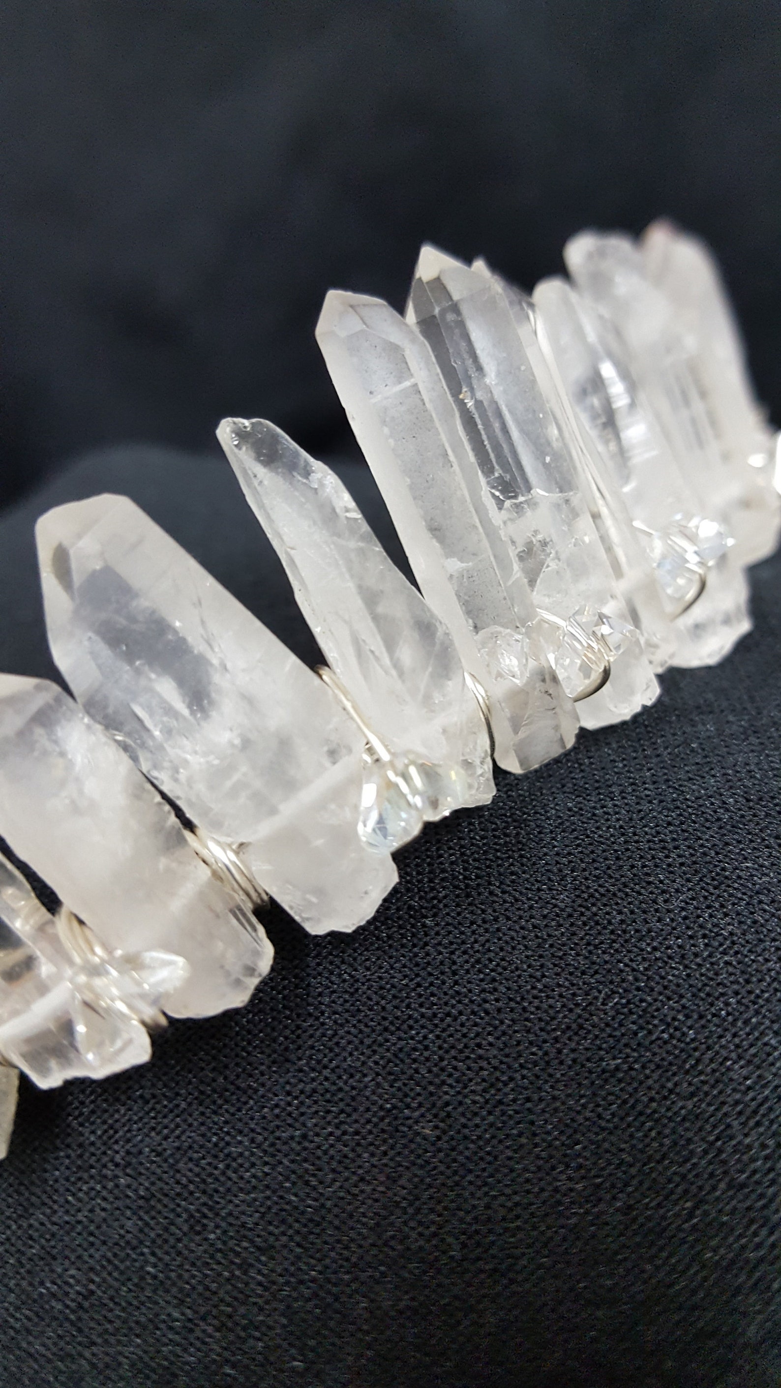 Frosted Quartz Crystal Tiara - Etsy