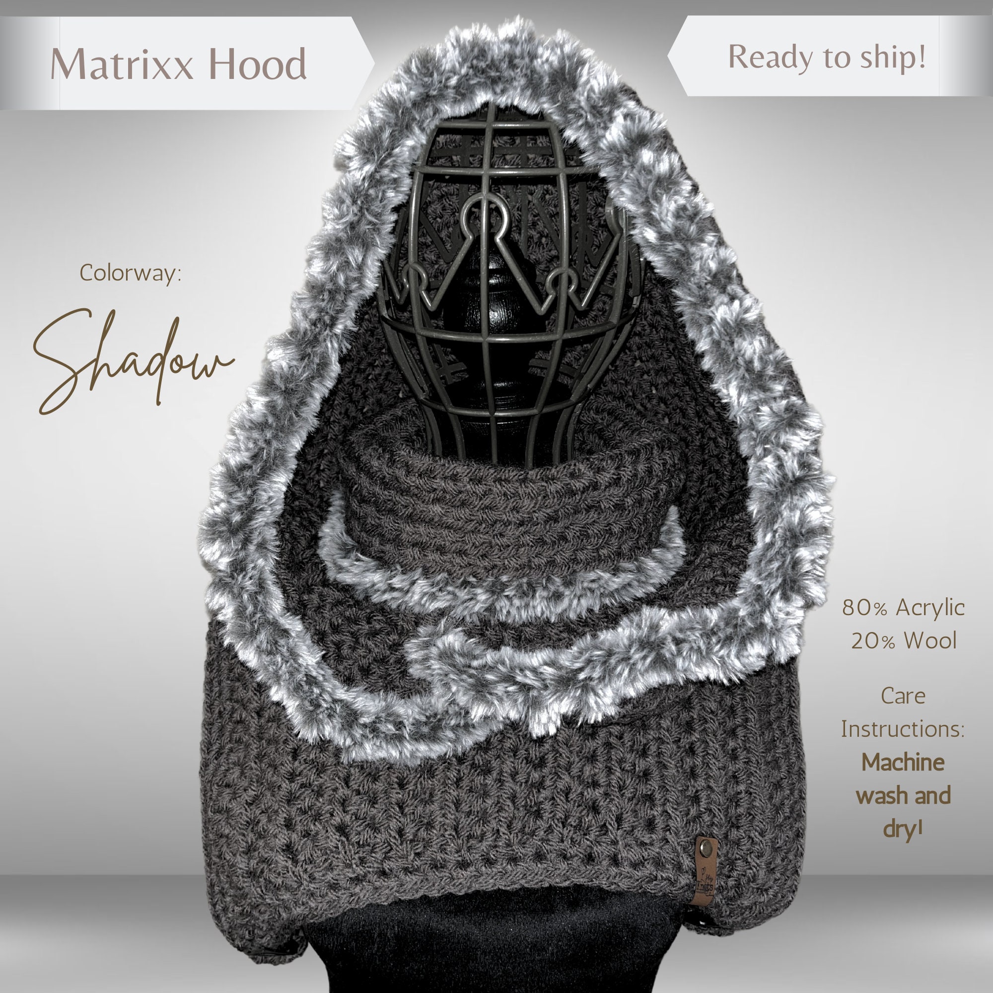 Matrixx Hood Hooded Cowl Matrix Hood Cowl With Hood Winter Hood Hood ...