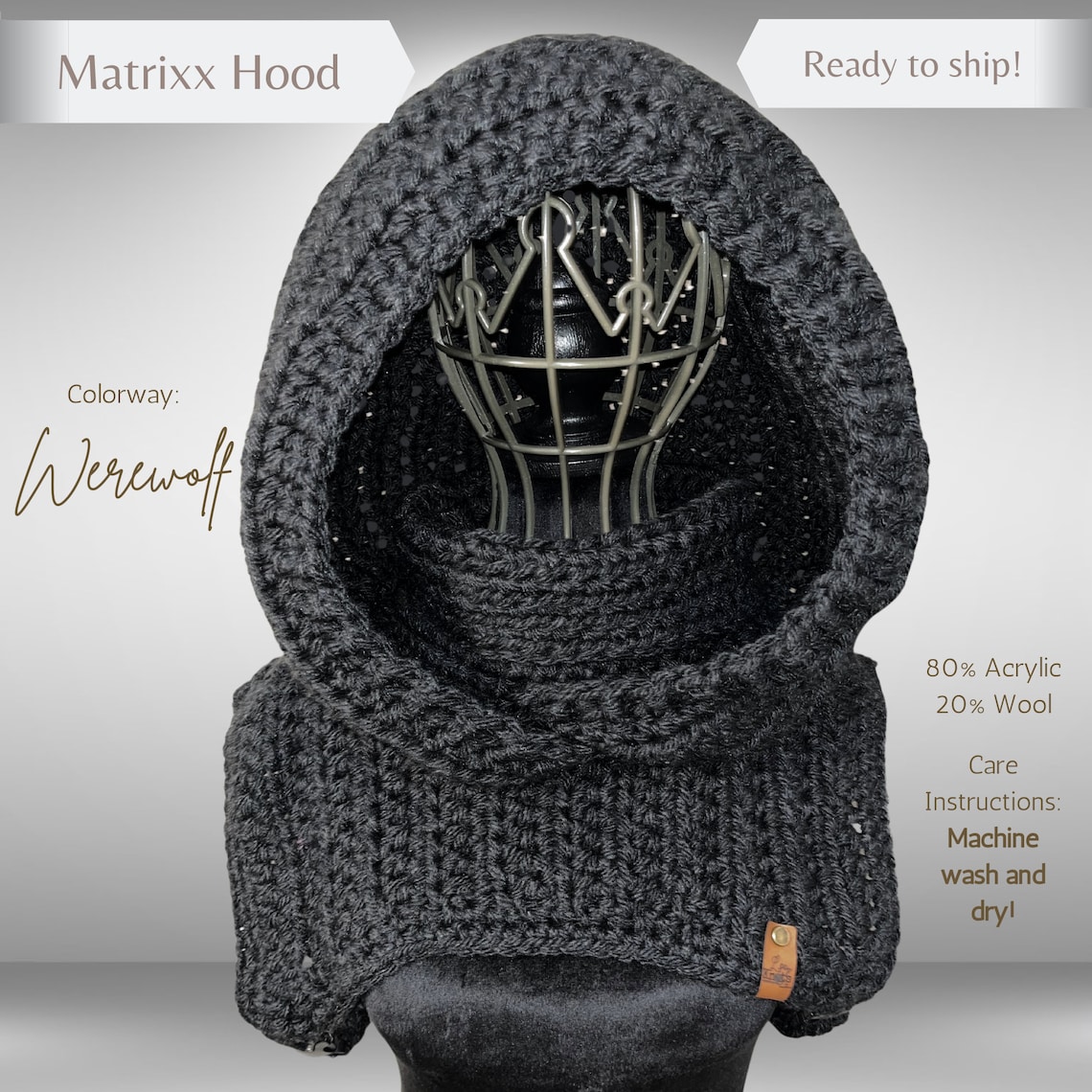 Matrixx Hood Hooded Cowl Matrix Hood Cowl With Hood Winter Hood Hood ...