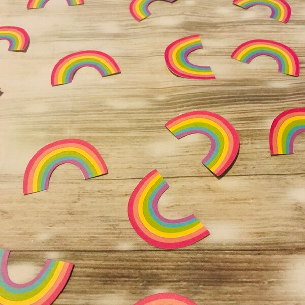 Rainbow Confetti - Etsy