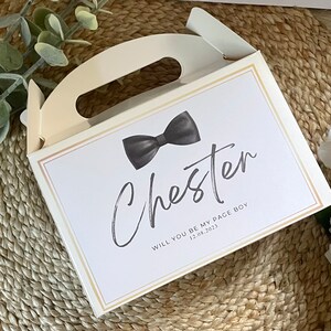Page Boy Wedding Gift Box. Page Boy Proposal Box or Bags, Will You Be ...