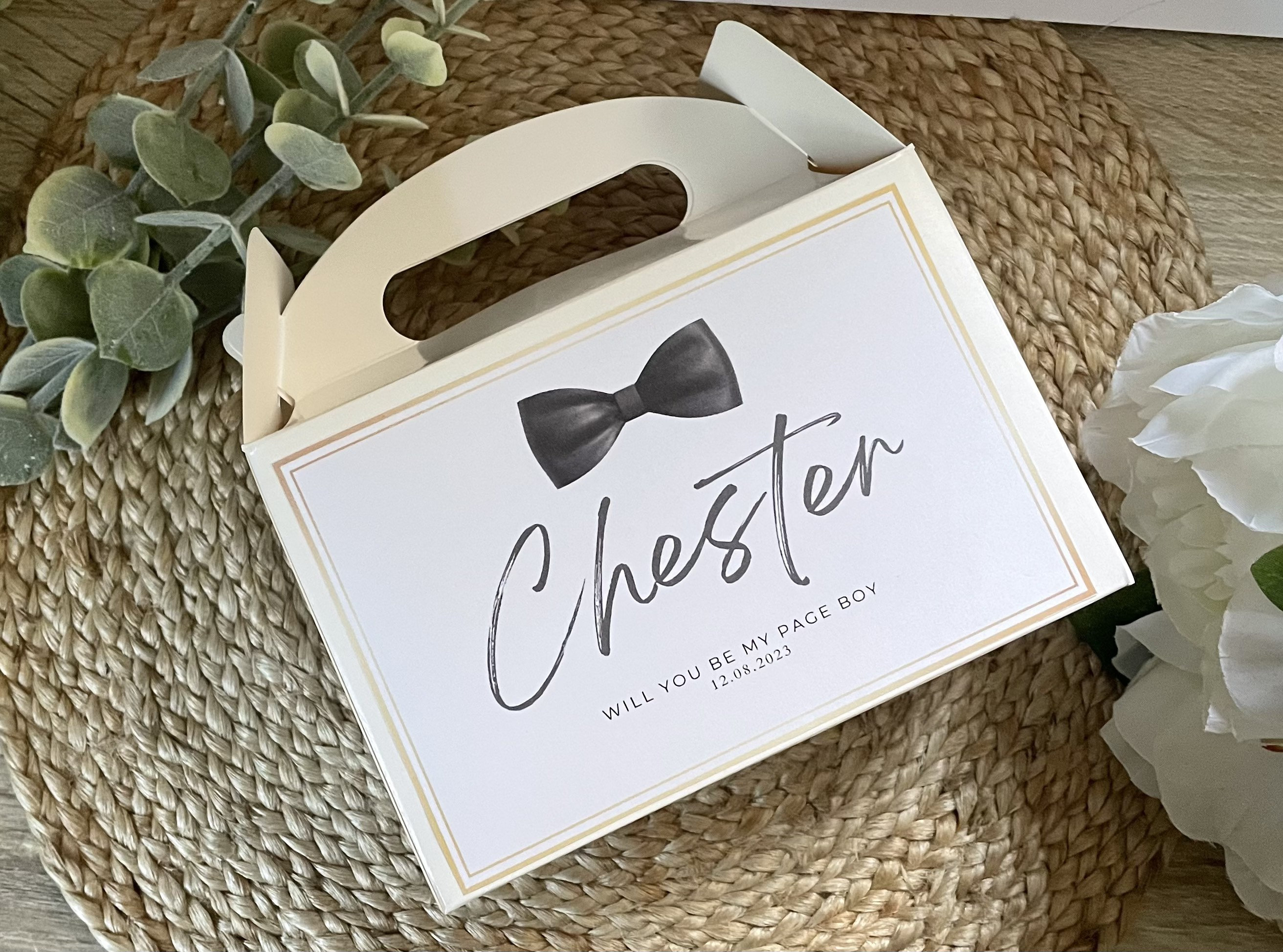 Page Boy Wedding Gift Box. Page Boy Proposal Box Will You Be - Etsy UK