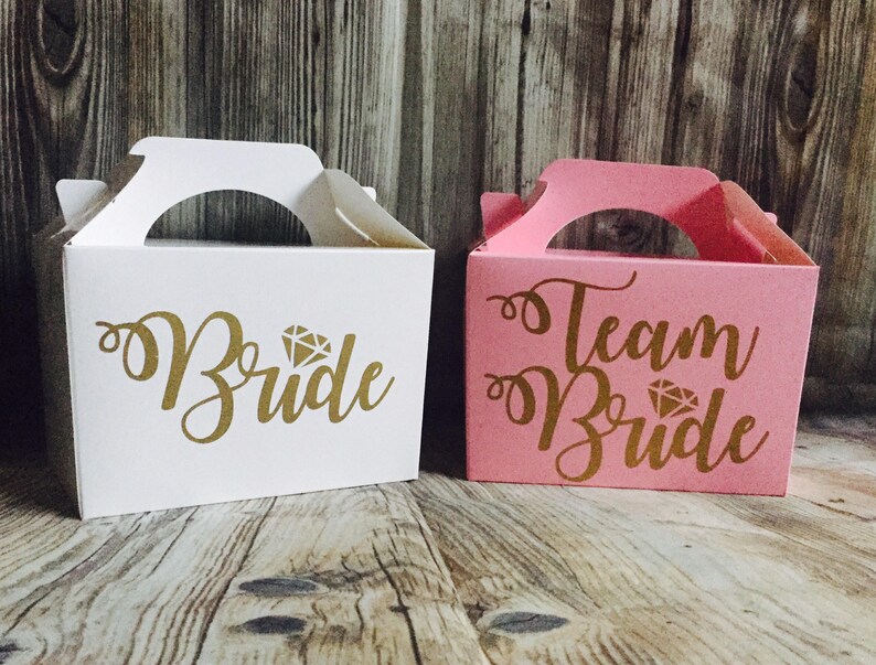 Team Bride Bride Hen Do Party Box Loot Boxes Hens - Etsy