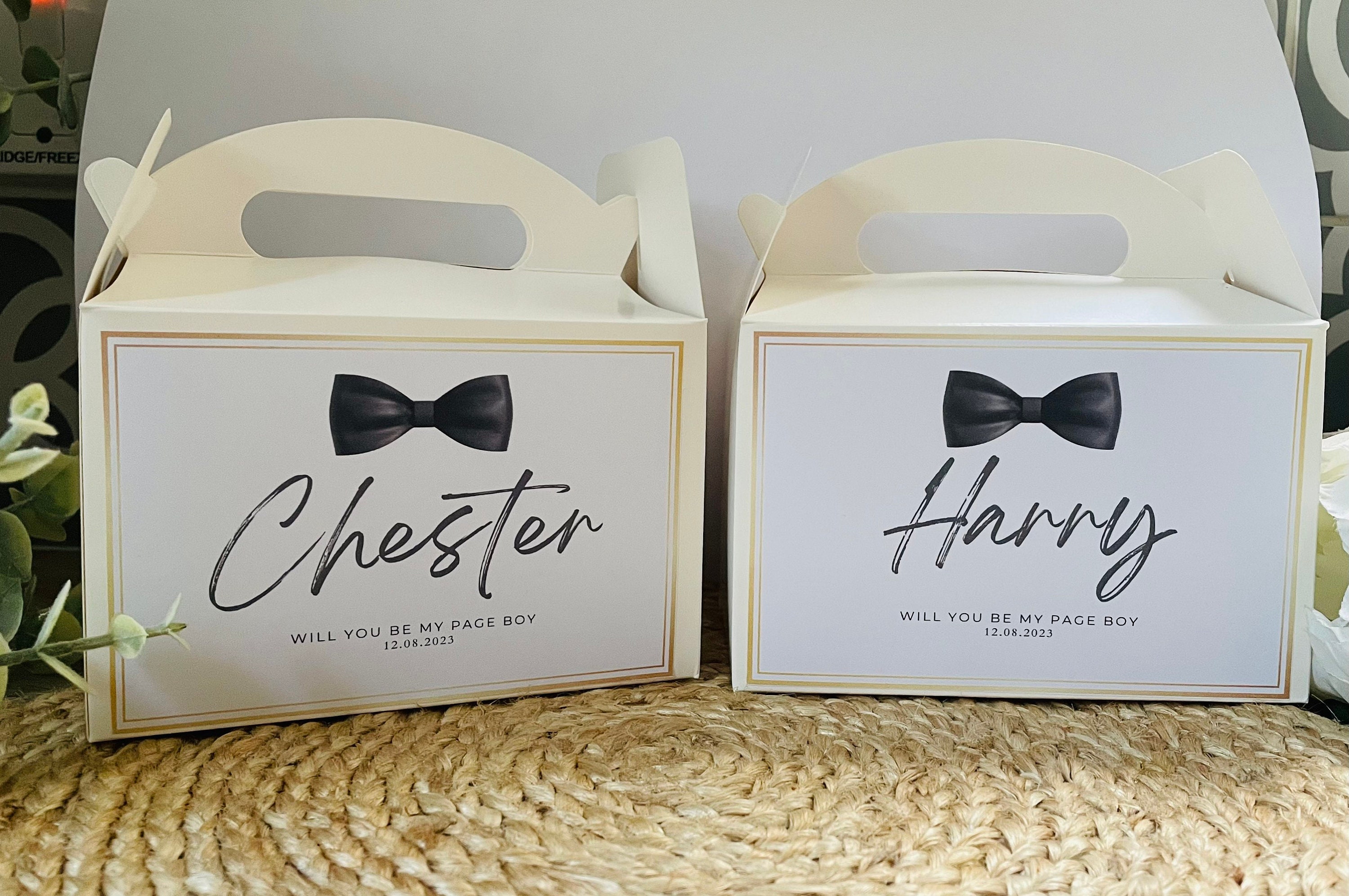 Page Boy Wedding Gift Box. Page Boy Proposal Box Will You Be - Etsy UK