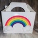 Rainbow party favour box rainbow party theme rainbow loot | Etsy