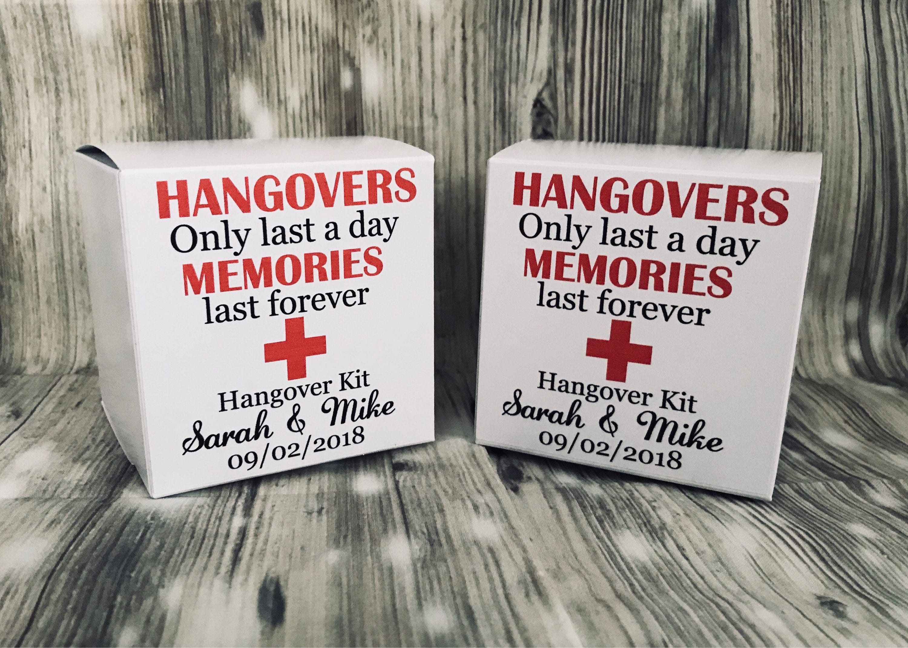 Hangover Kits Personlised Hangover Kit Wedding Favor - Etsy UK