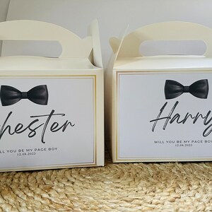 Page Boy Wedding Gift Box. Page Boy Proposal Box or Bags, Will You Be ...