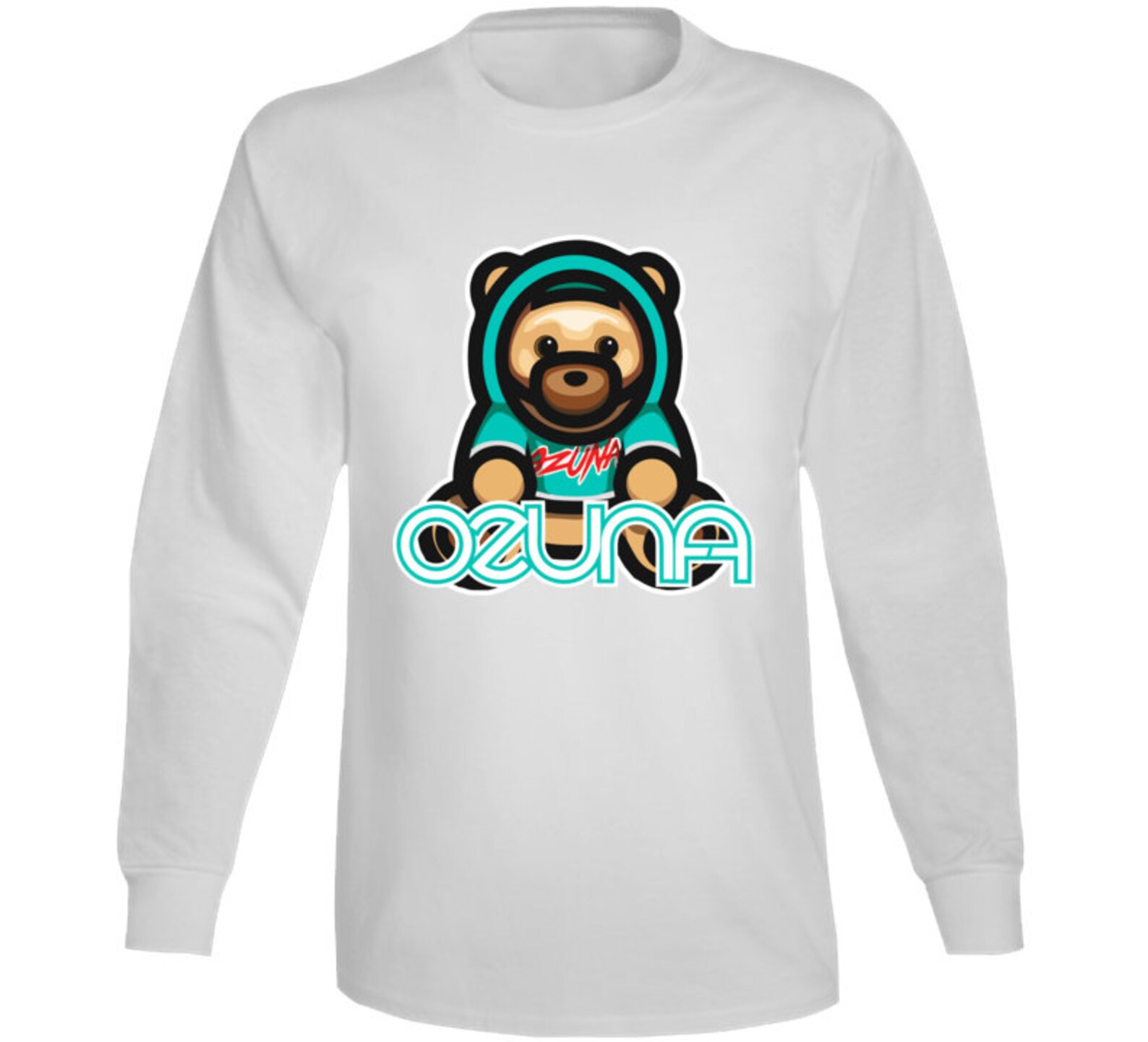 Ozuna Bear 2.0 Enoc Regueton Reggaeton Trap Long Sleeve T - Etsy