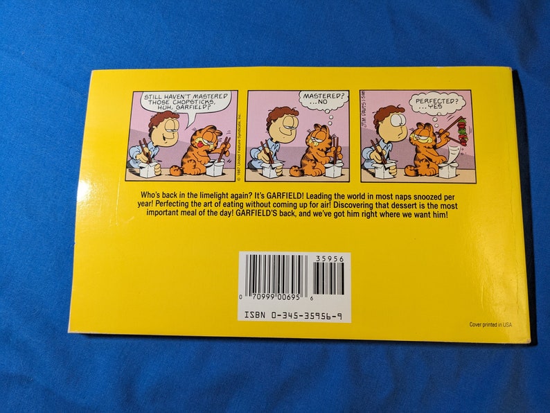 Garfield's 17th Book Garfield Chews the Fat - Etsy