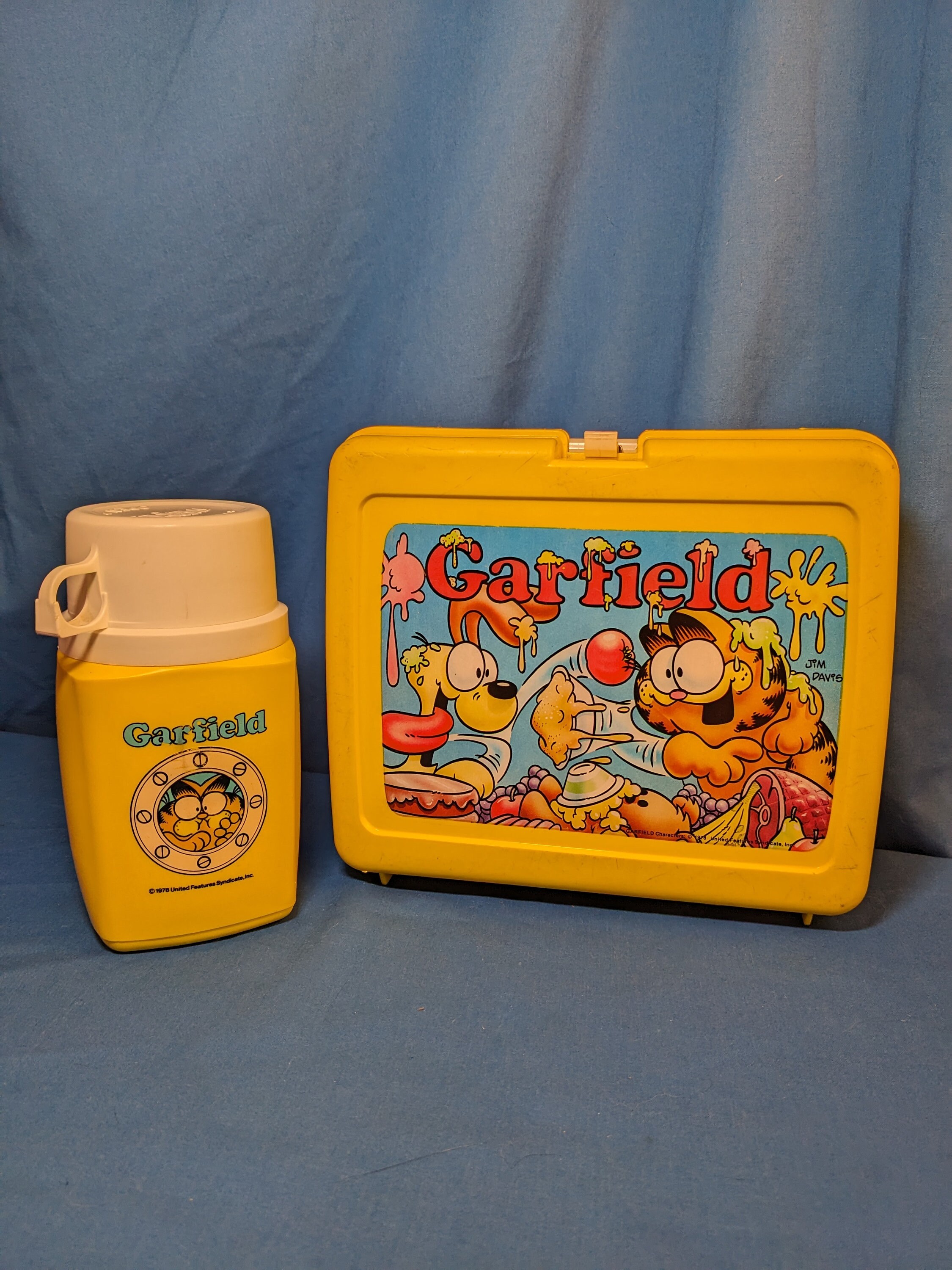 Vintage Garfield Food Fight Lunchbox - Etsy