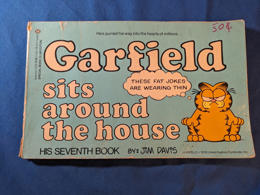 Garfield's 7th Book Garfield Sits Around the House - Etsy