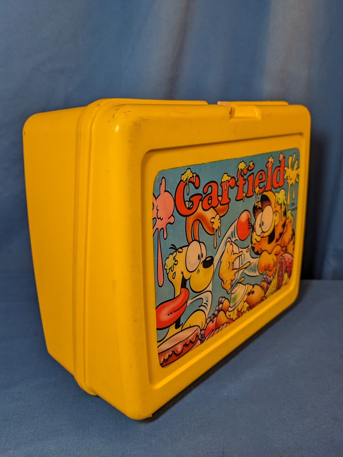 Vintage Garfield Food Fight Lunchbox - Etsy