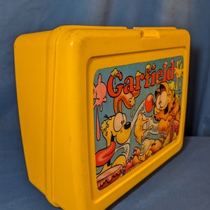 Vintage Garfield Food Fight Lunchbox - Etsy