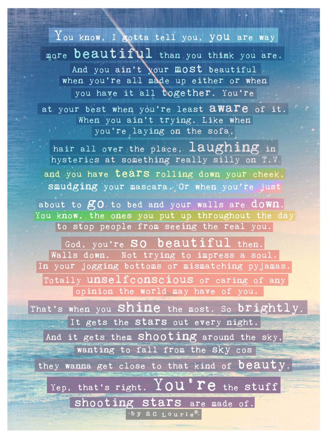 The Most Beautiful Person In The World Poem