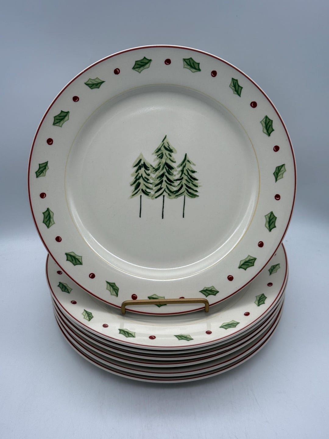 DINNER PLATE Christmas Tree by Merry Brite / Christmas / Holiday / Formal Chiina / / New Years ...